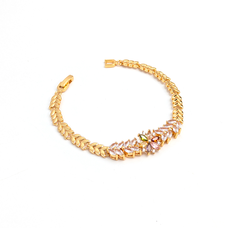 Crystal and gold Hand band