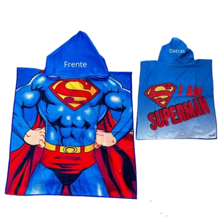 Kids Bath Cloak Superman